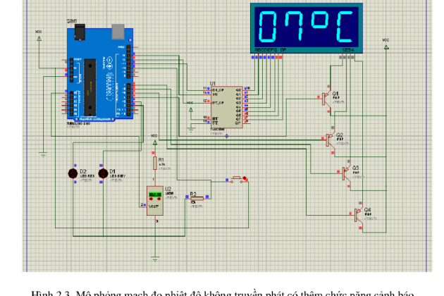 Đề tài Thiết kế mạch đo nhiệt độ sử dụng board arduino, hiển thị trên 4 ...